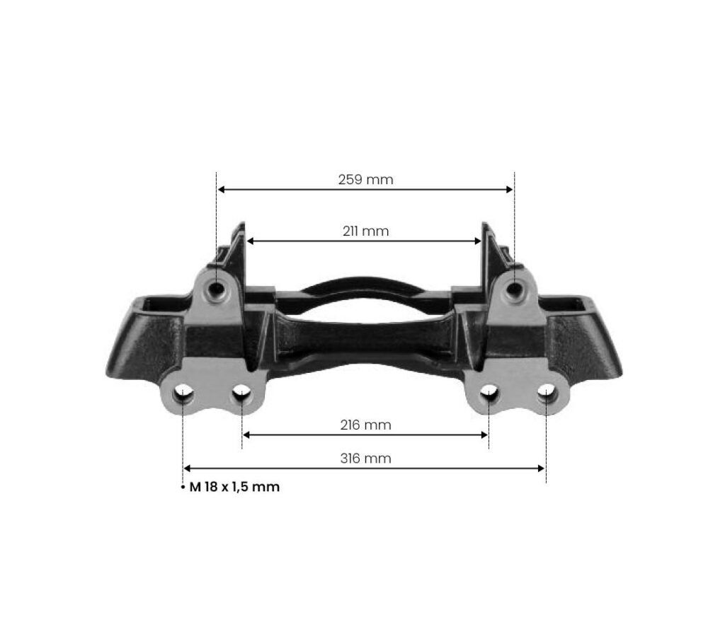 CALIPER CARRIER HALDEX 19.5’’ – NEW – MODUL X DB19 – SPP Automotive